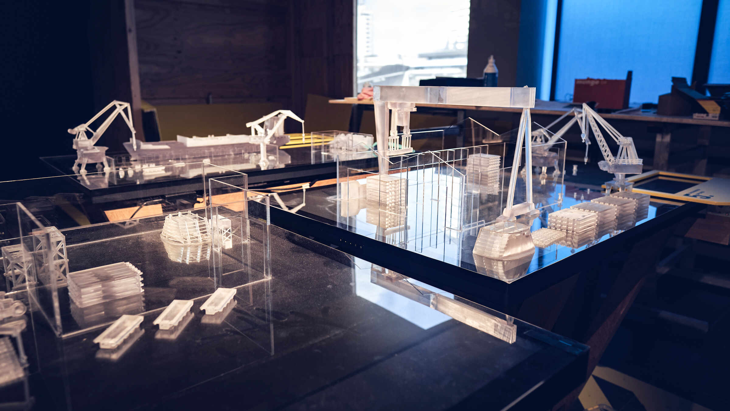Interactive shipyard model brings modern shipbuilding to life