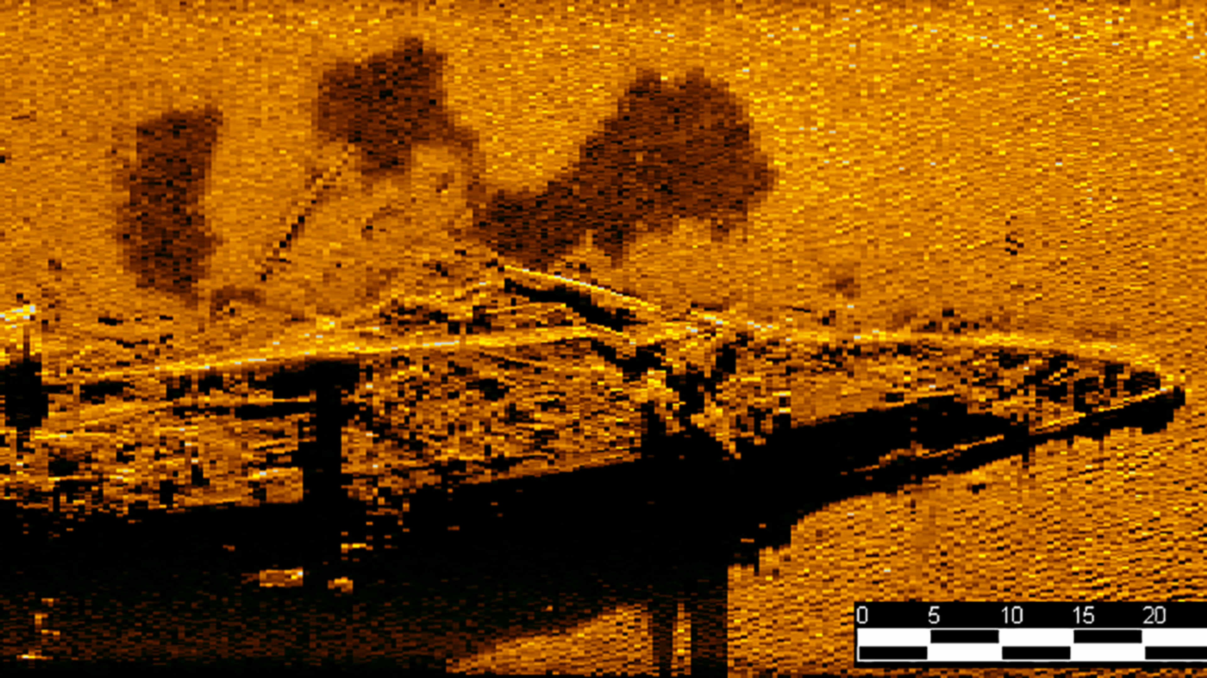 Locating wrecks with geophysical methods